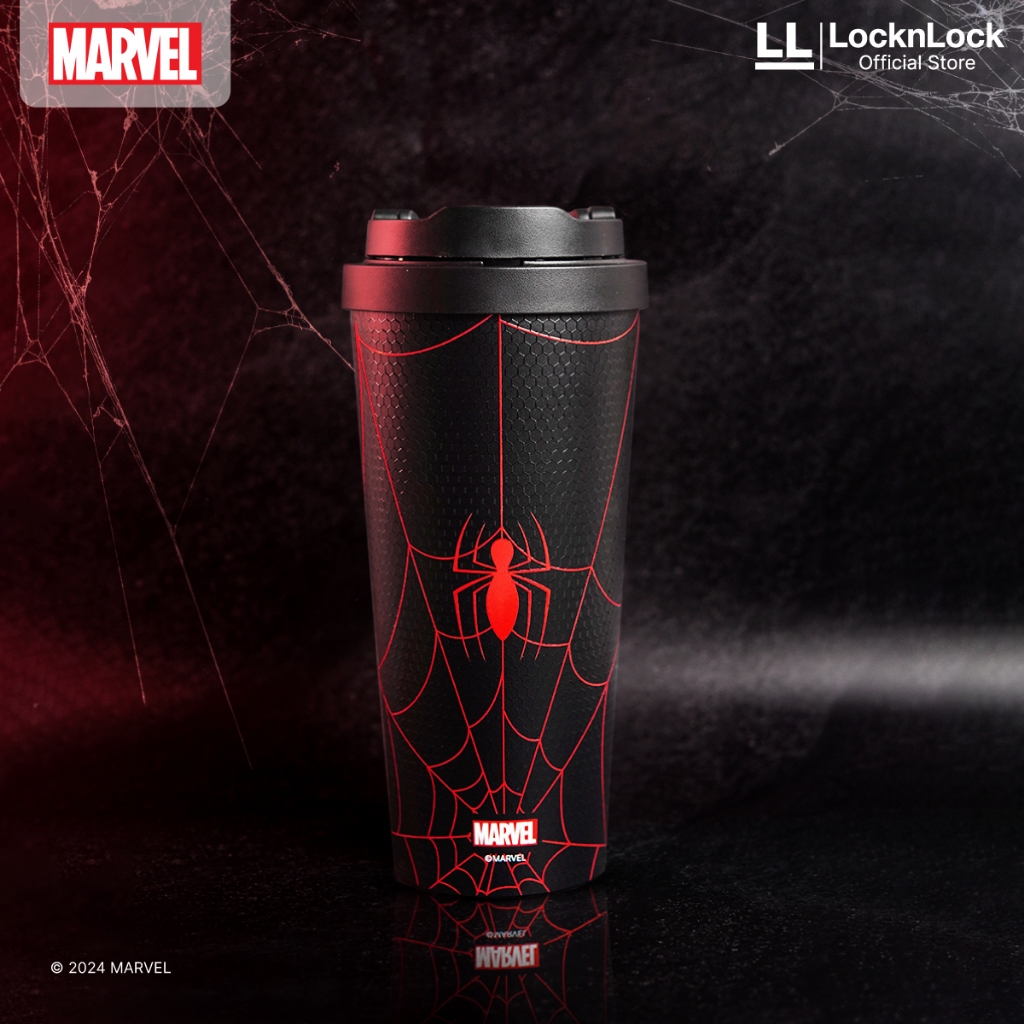 Jual LocknLock Exclusive One Touch Clip Tumbler Marvel SpiderMan 550ml ...