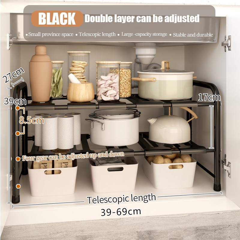 Jual WARM LAB Rak Dapur Serbaguna Lemari Laci Geser Keranjang Tarik ...