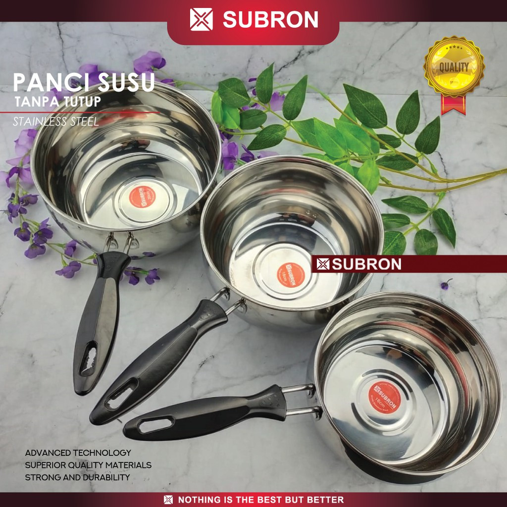 Jual SUBRON Panci Susu Milk Pot Tanpa Tutup Panci Lucu Stainless Steel ...