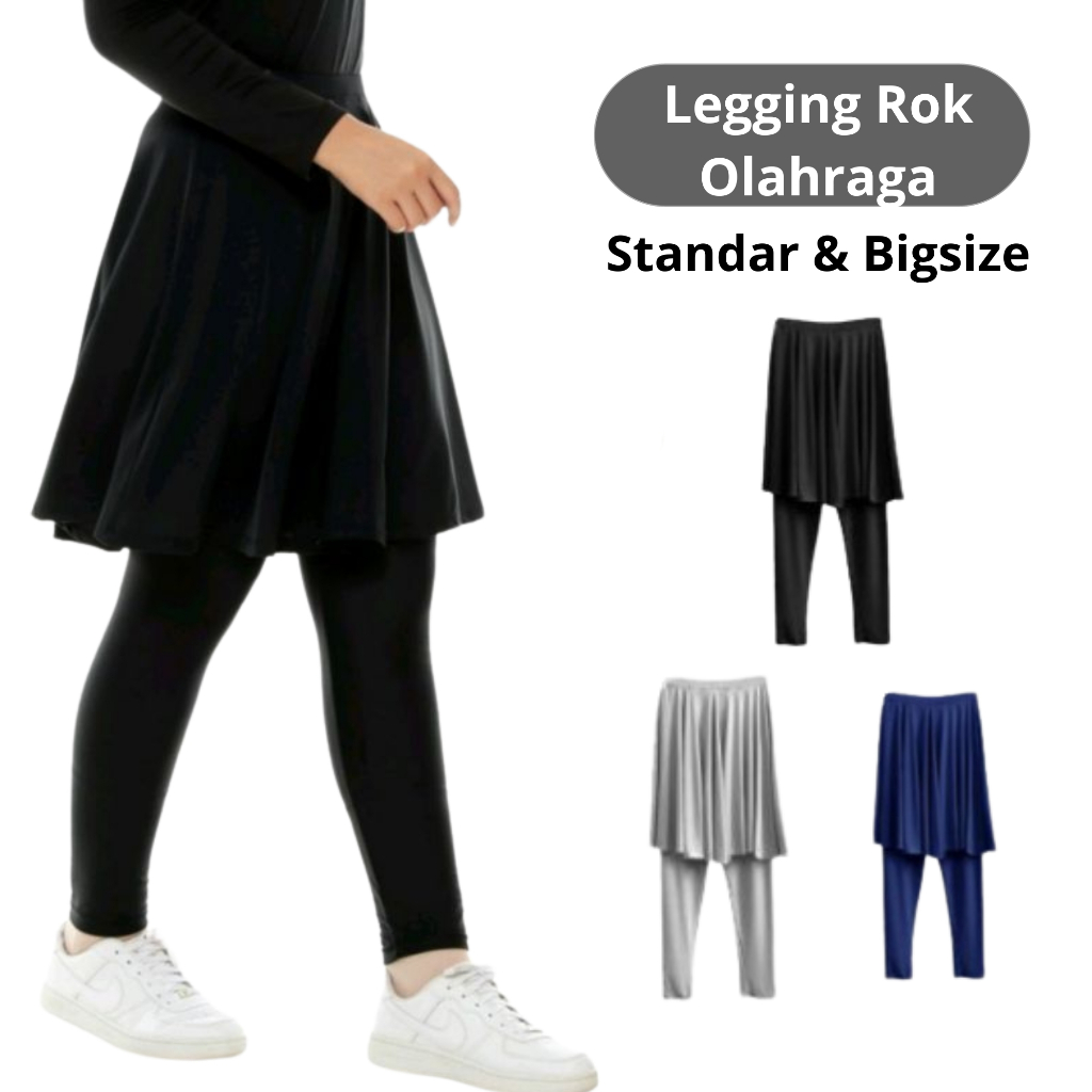 Jual Legging Rok Skirt Olahraga Wanita Leging Lejing Sport Perempuan ...