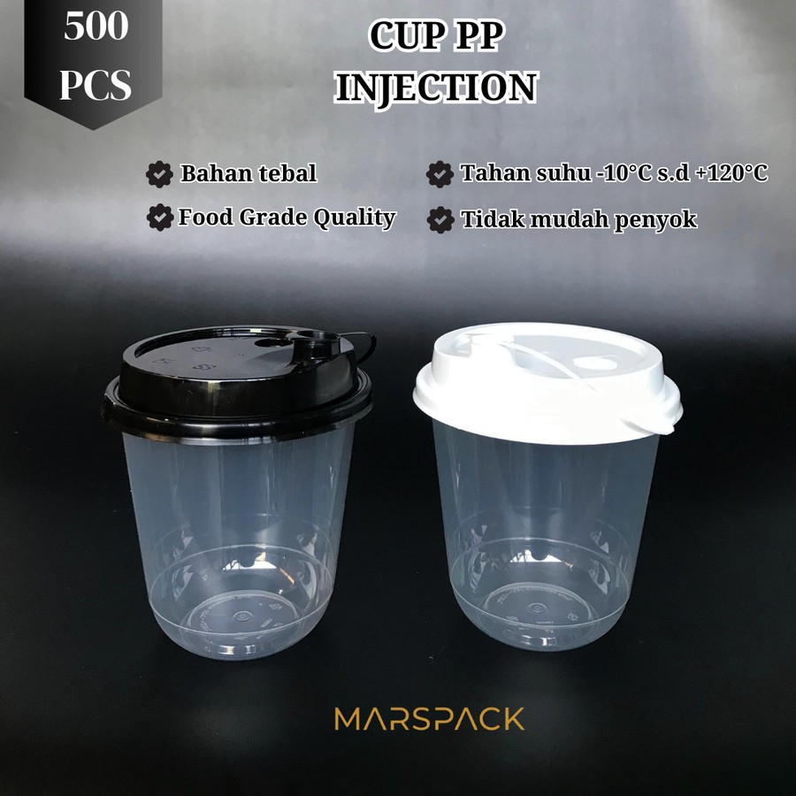 Jual Cup Injection 12oz Oval (360ml) & TUTUP - Gelas Plastik Cup Oval ...