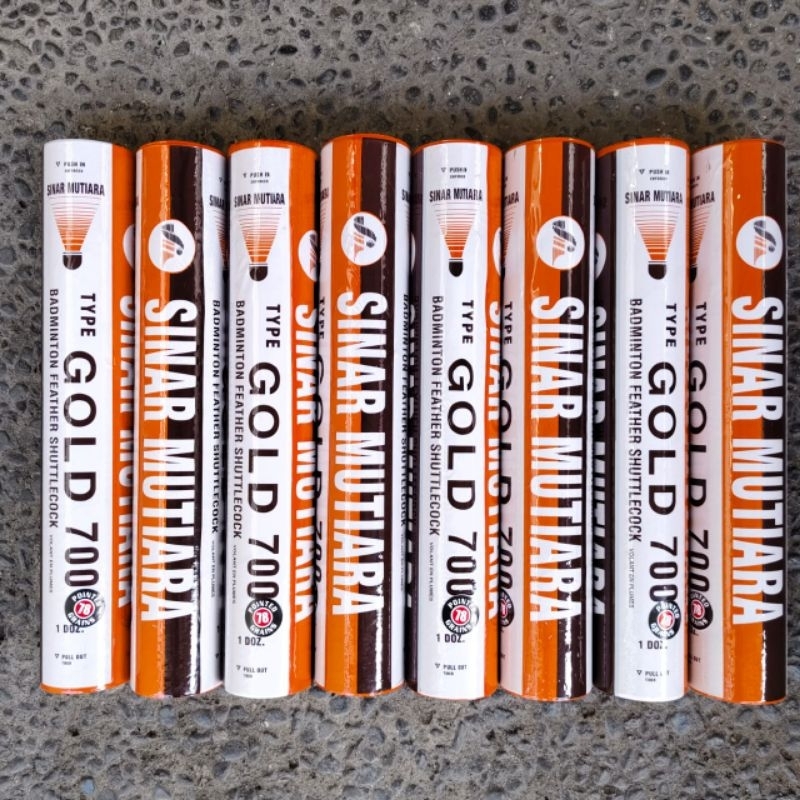 Jual Shuttlecock Sinar Mutiara Gold 700 Original Isi 12 per slop kok ...