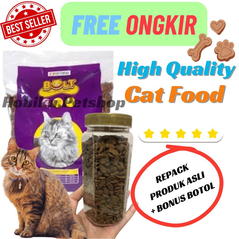 Jual BOLT Makanan Kucing Bolt Tuna Bentuk Ikan Cat Dry Food Pakan ...