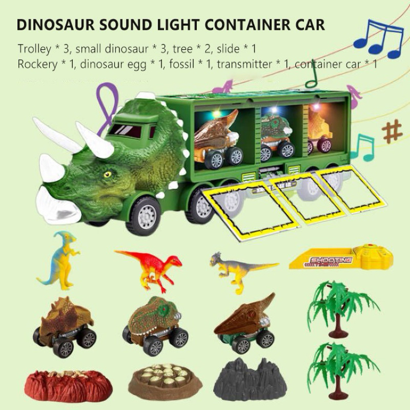 Jual [ SJB ] Truck Dinosaurus / mobil dinosaurus Truk Mainan Dinosaurus ...