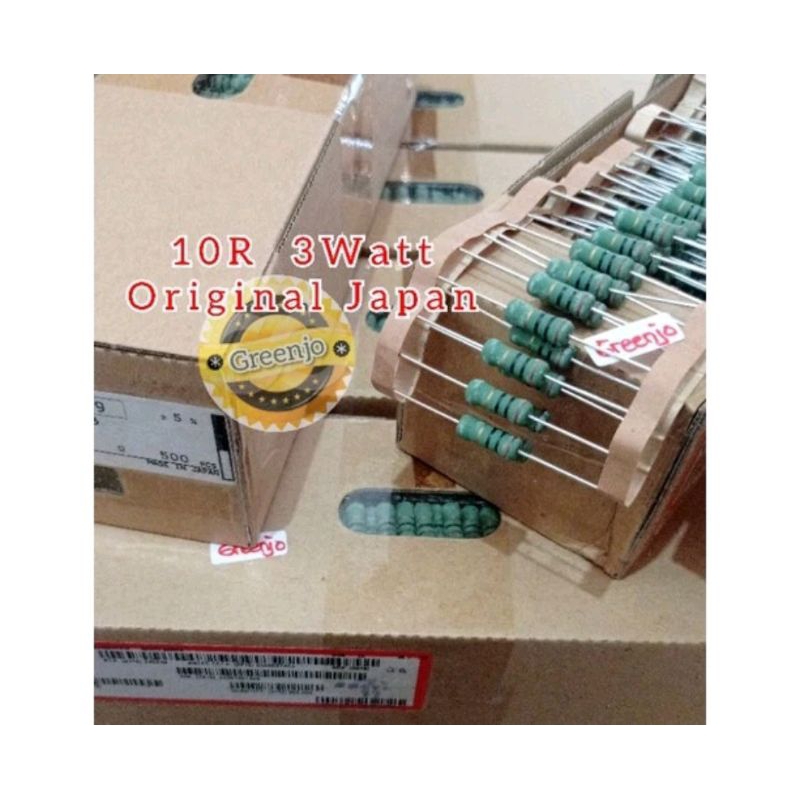 Jual Resistor Panasonic 3W 10R 22R 27R 30R 33R 39R 100R 110R 120R 3Watt 5% Original | Shopee ...