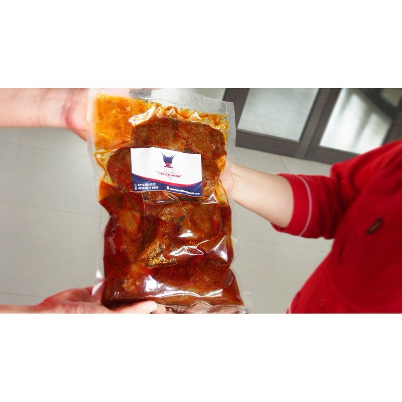 Jual Rendang Padang Sederhana (Asli) Rendang Sederhana 1 KG vakum pack ...