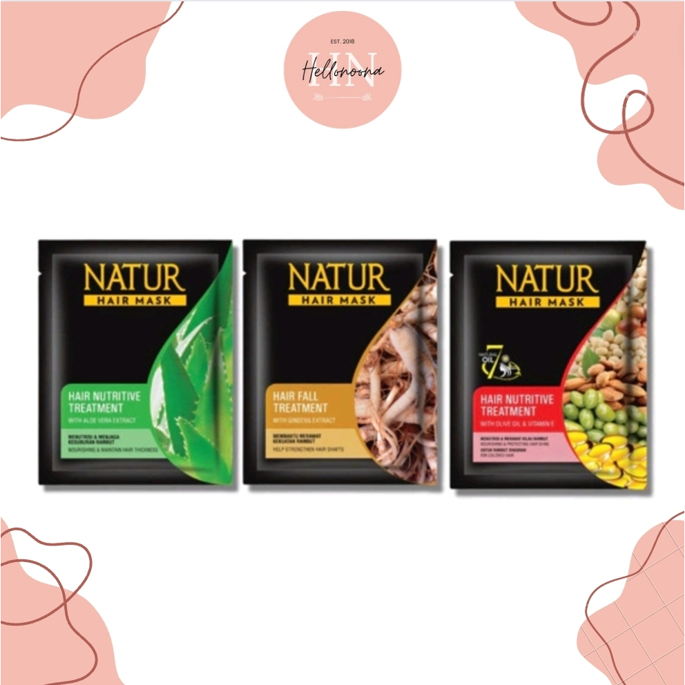 Jual NATUR - Hair Mask (Masker Rambut Rontok / Anti Hair Fall ...