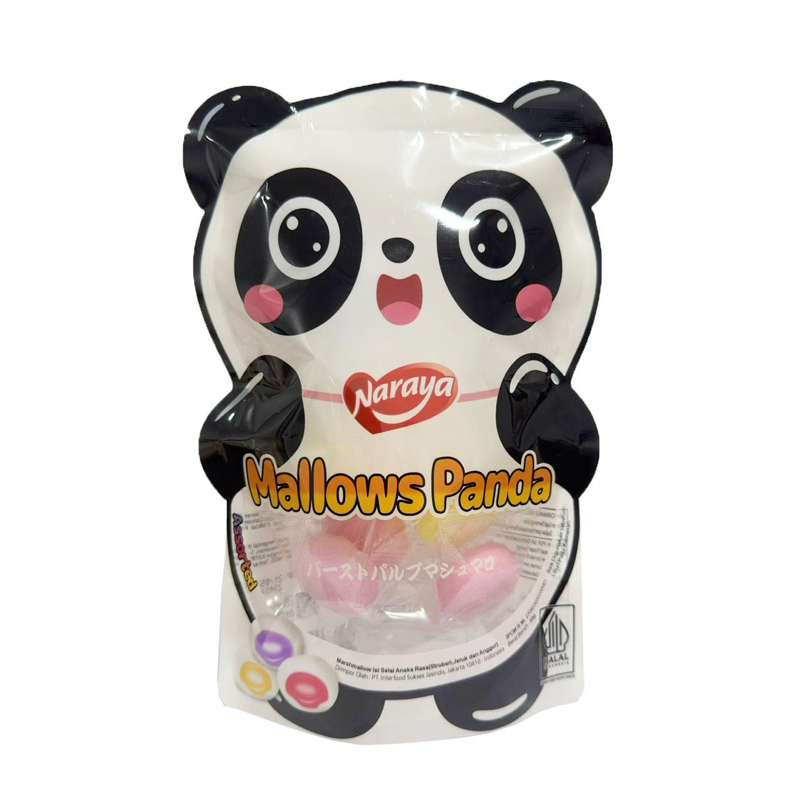 Jual Naraya Mallows Panda Assorted 68g Marshmallow Crispy Filling Jam ...