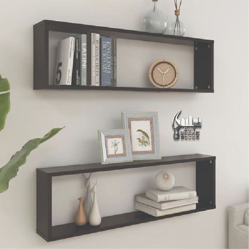 Jual Tiyo090 Rak papan ambalan dinding persegi panjang 60 x 25 cm ...