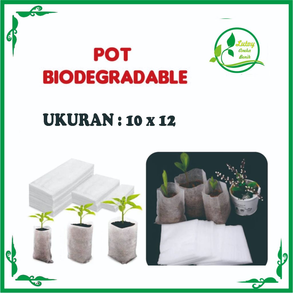 Jual POT BIODEGRADABLE 10 X12 | Shopee Indonesia