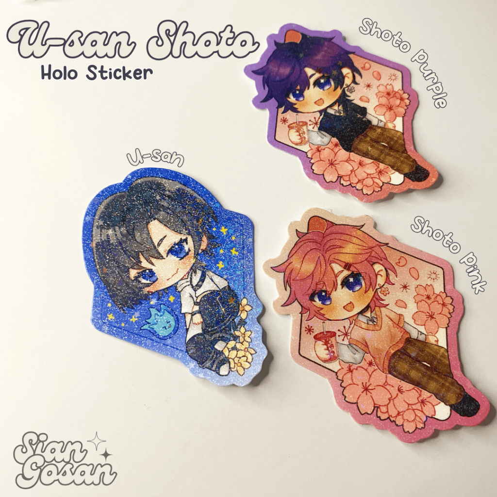 Jual Sticker Shoto Shxtou Spring Outfit Unnämed U-SAN Vtuber EN Die Cut ...