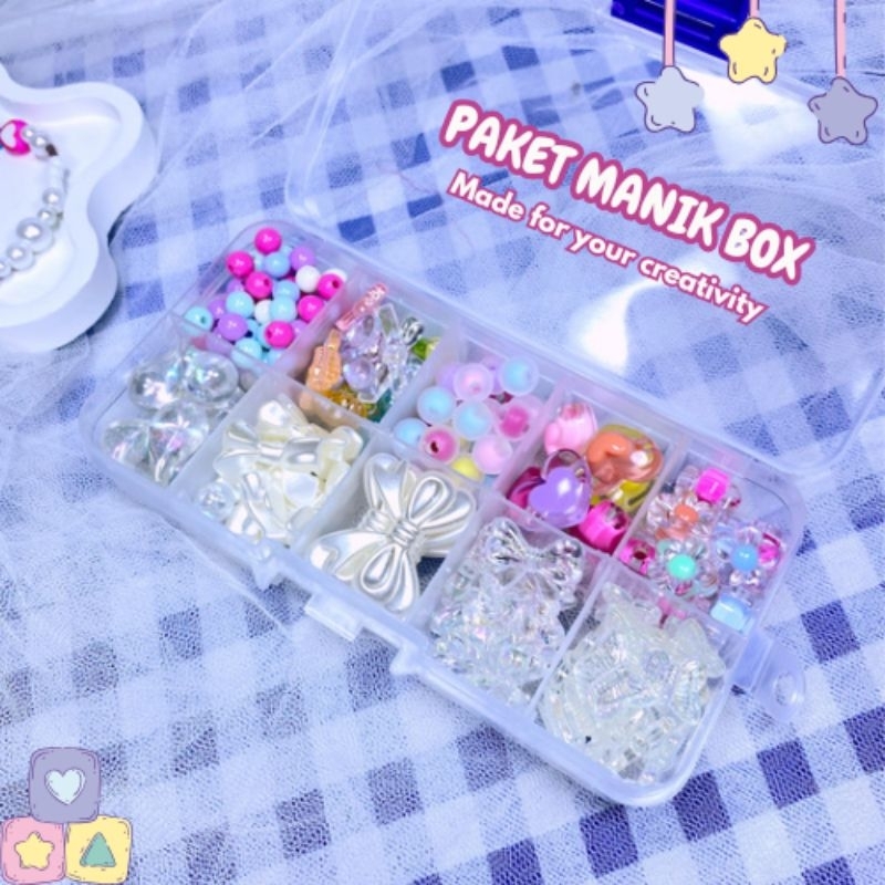 Jual Paket Manik Manik DIY Bahan Aneka Kerajinan / Set Manik Manik DIY ...
