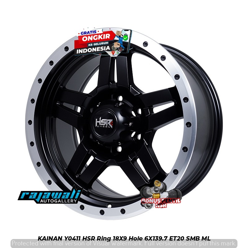 Jual VELG OFF-ROAD HSR KAINAN RING 18 LEBAR 9 untuk FORTUNER PAJERO ...