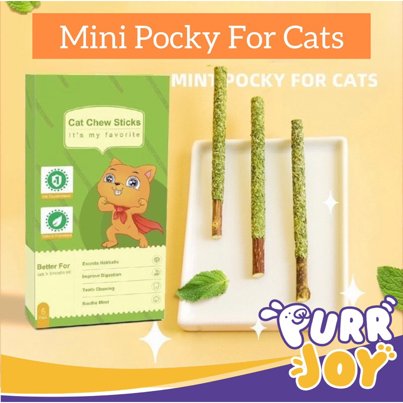 Jual PURRJOY Mini Pocky For Cats / Pocky Snack Cemilan Kucing / Makanan ...