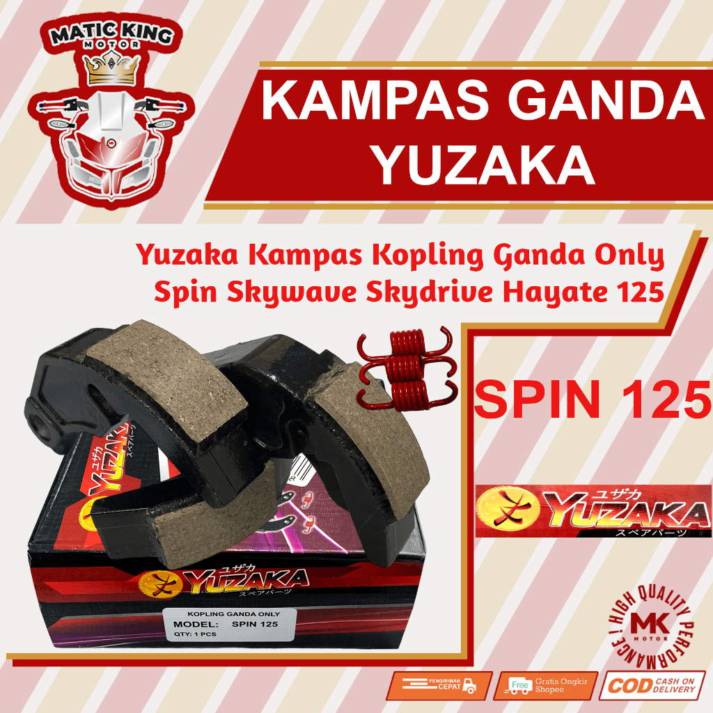 Jual Kampas Ganda Kopling Suzuki Spin Skydrive Skywave 125cc 33G YUZAKA | Shopee Indonesia