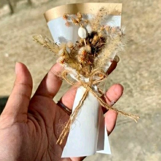 Jual Buket bouquet bunga kering mini kecil hadiah souvenir gift isian ...