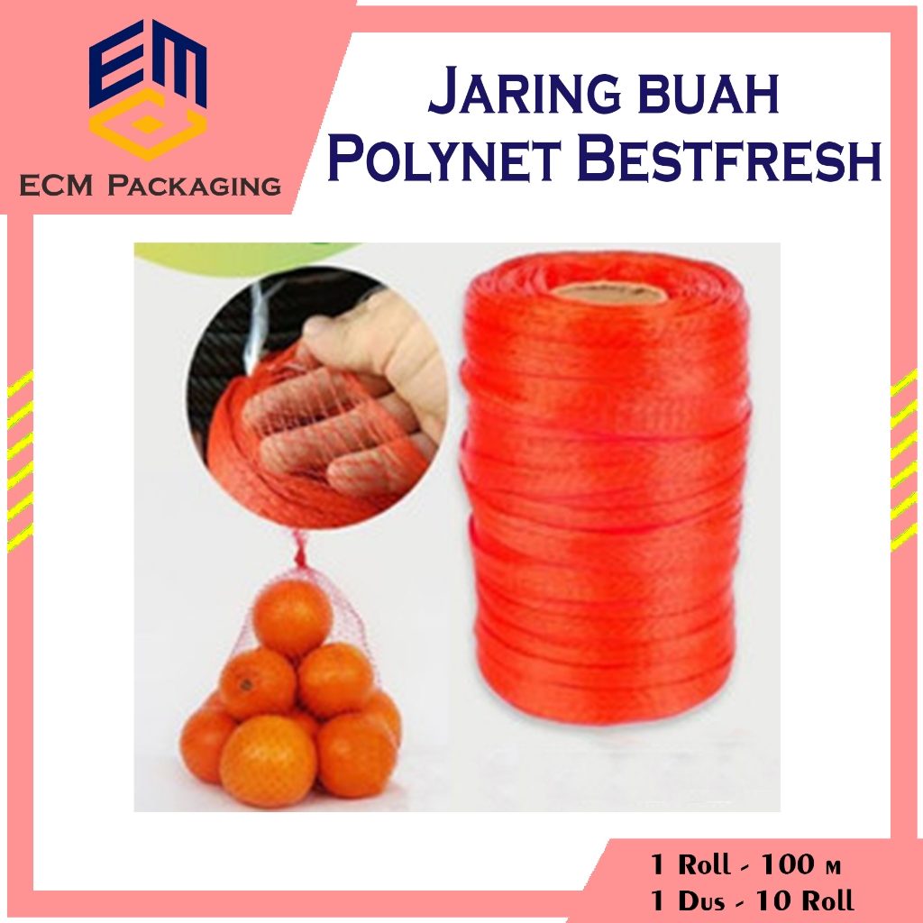 Jual POLYNET JARING BUAH BESTFRESH 1ROLL 100METER | Shopee Indonesia