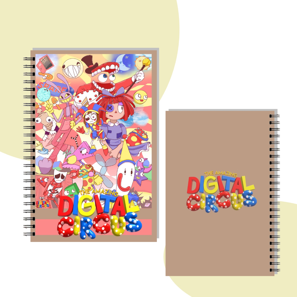 Jual Notebook Digital Circus Pomni Book Spiral Notebook Amazing Digital ...