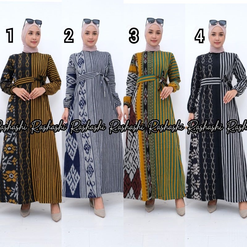 Jual AISYAH GAMIS TENUN MAXY GAMIS LEBARAN# Tenun Troso Ori Gamis Tenun ...