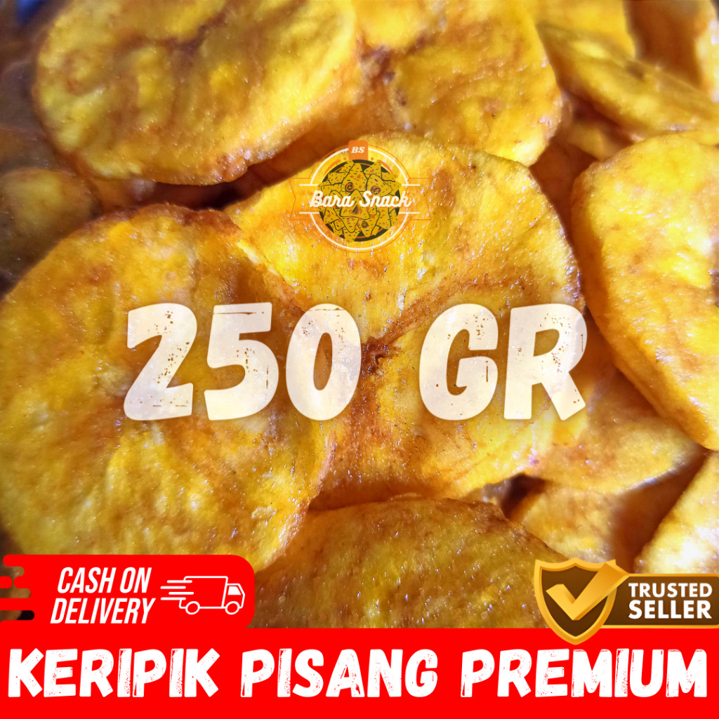 Jual [ 250gr ] Keripik Pisang Koin Manis / Banana Chips Premium ...