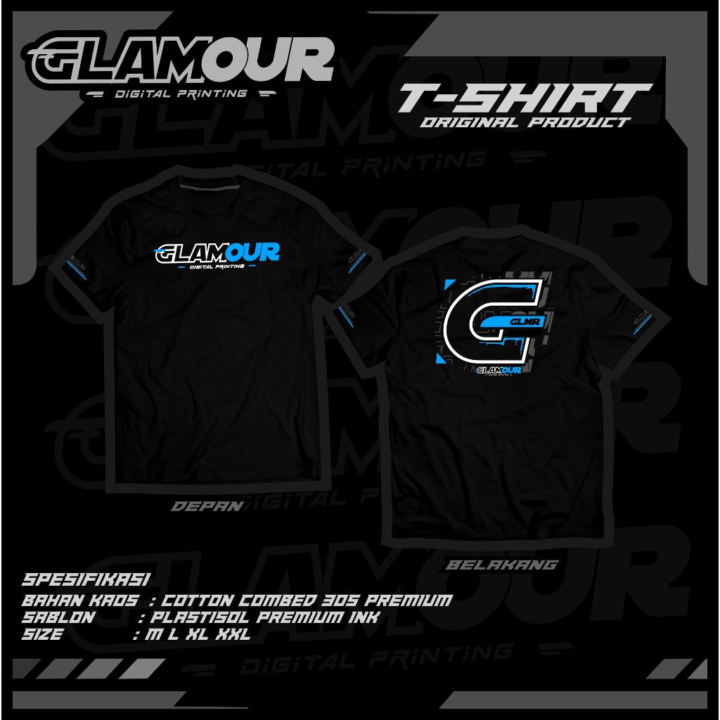 Jual T-SHIRT GLAMOUR DIGITAL PRINTING | Shopee Indonesia