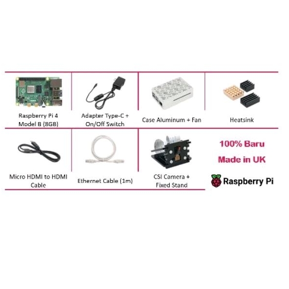 Jual Raspberry Pi 4 Model B 8GB Ram (Paket Lengkap) MADE IN UK | Shopee ...