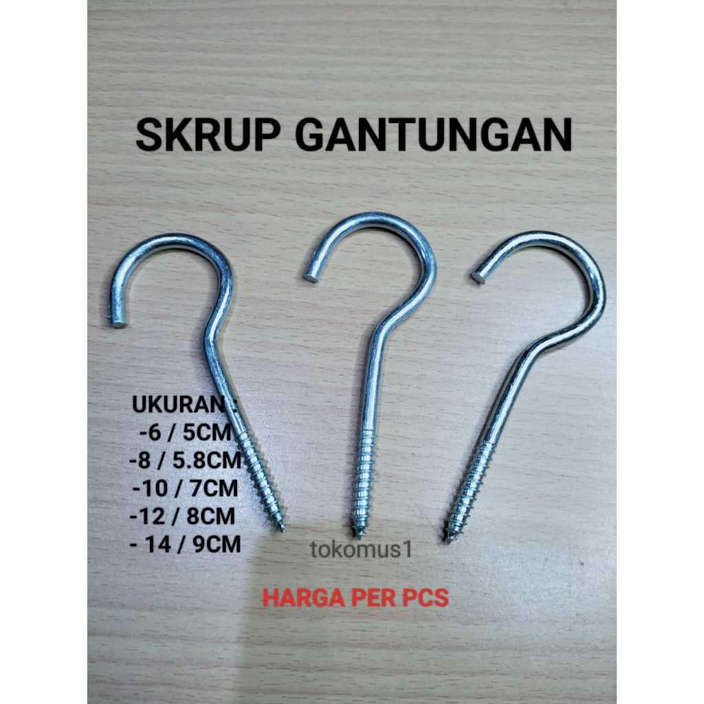 Jual Sekrup Gantungan Burung / Skrup Kapstock /Srew Hook | Shopee Indonesia