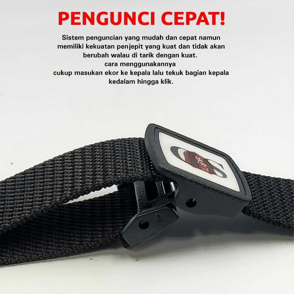 Jual Ikat Pinggang Anak Sekolah SD SMP SMA Tali Sabuk Nylon Kanvas ...