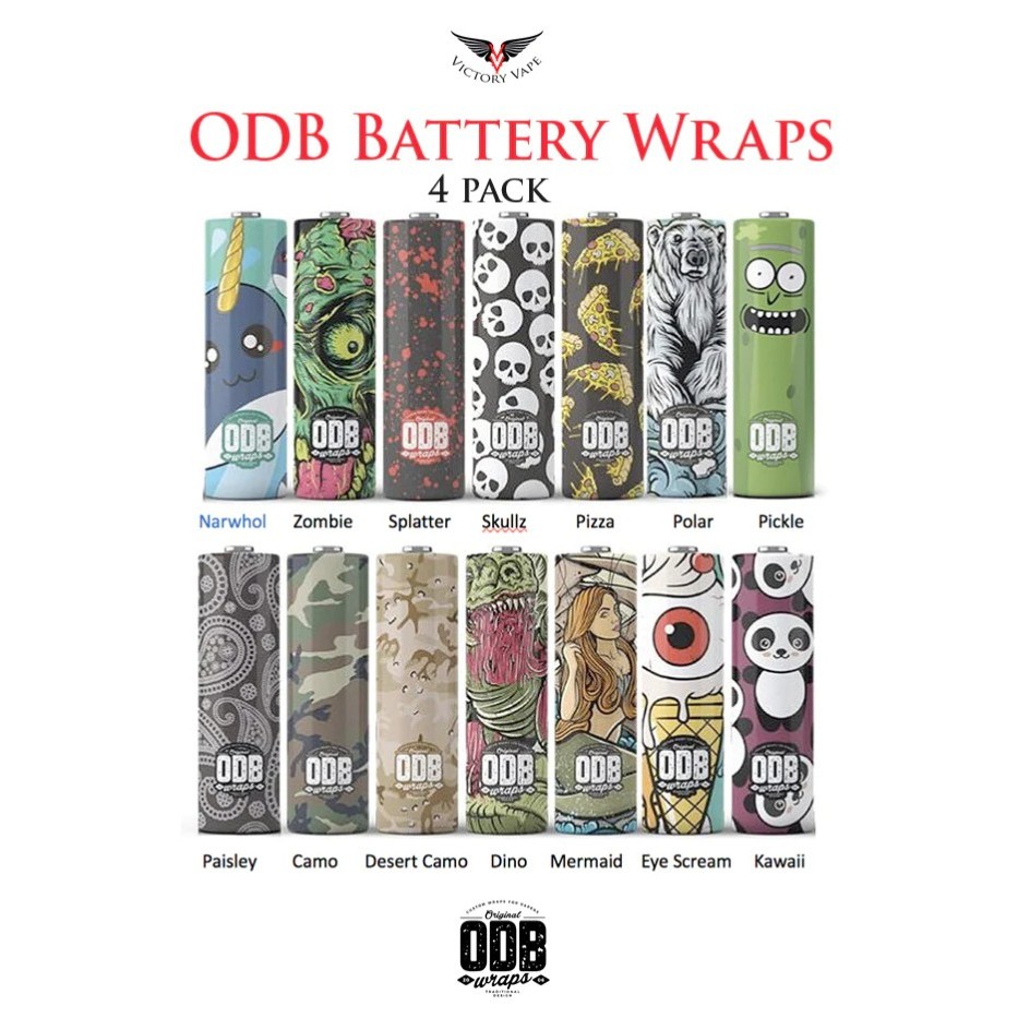 Jual ODB Battery Warp 18650 Sleeve PCV Cover ( CLONE MIRROR 1 ...