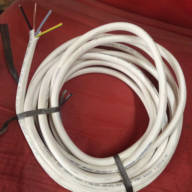 Jual kabel Nym 4x4mm SUPREME isi-4 jalur x 4mm, INI HARGA 1,5 METER ...