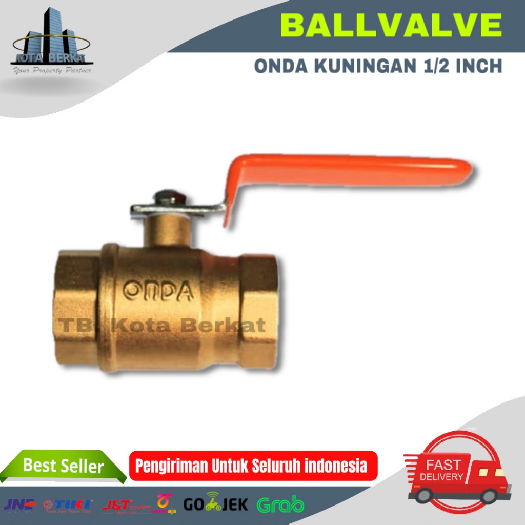 Jual BALLVALVE/ STOP KRAN KUNINGAN ONDA | Shopee Indonesia