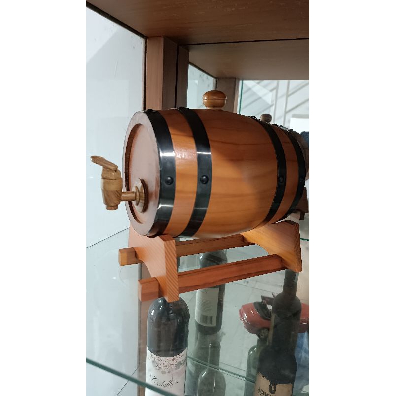 Jual Wine Beer Oak Barrel Dispenser | Shopee Indonesia