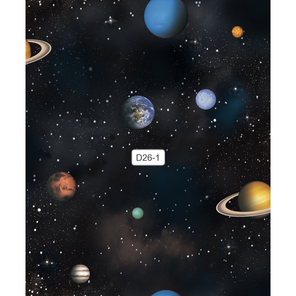Jual WALLPAPER DINDING MOTIF PLANET LUAR ANGKASA BINTANG TATA SURYA ...