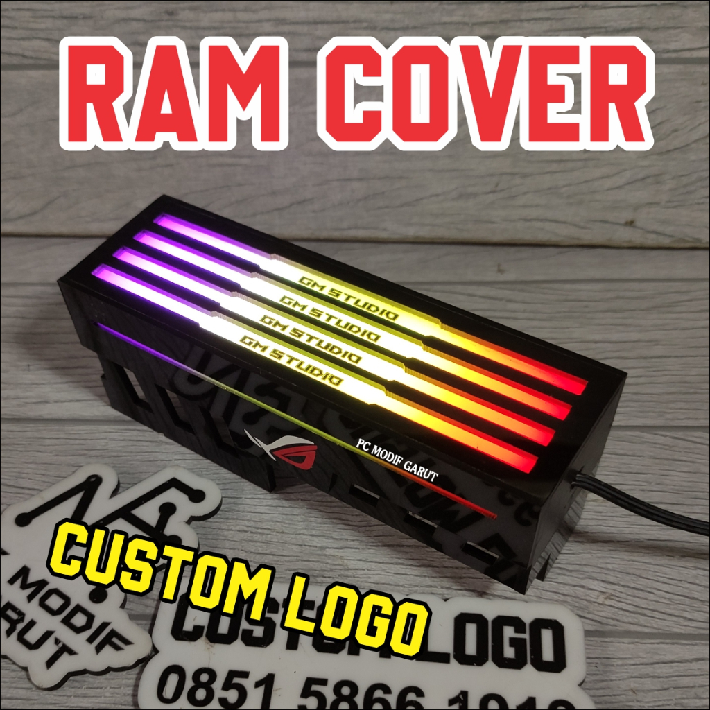Jual AKSESORIS KOMPUTER GAMING RAM COVER LED RGB ROG EDITION | Shopee ...