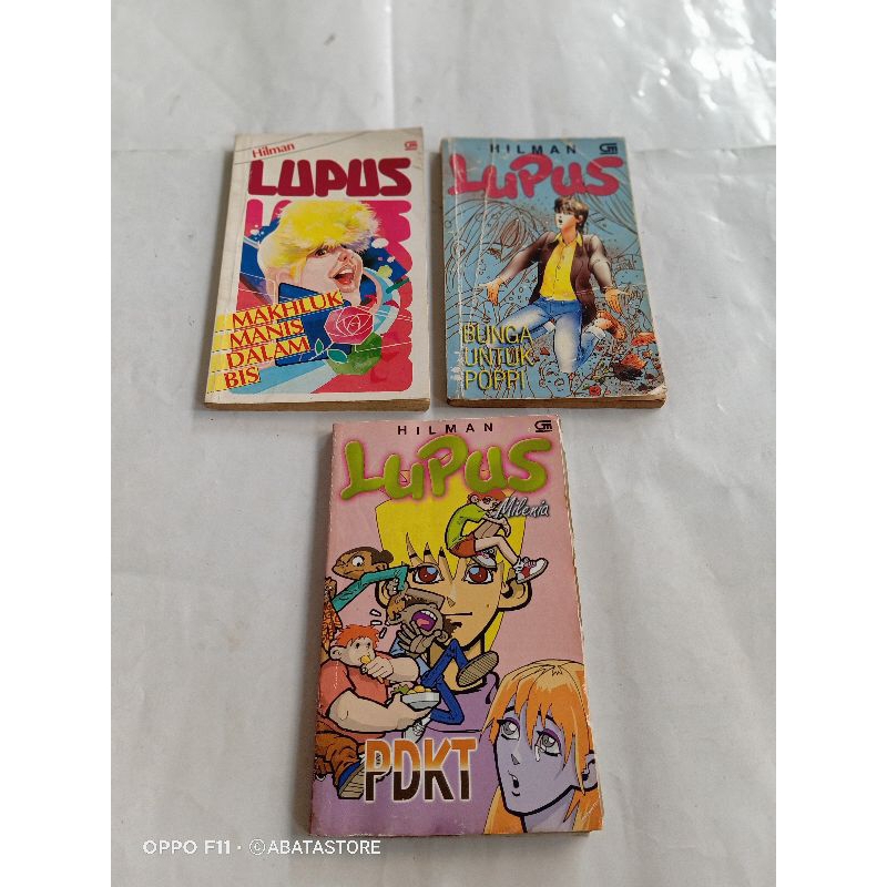 Jual NOVEL LUPUS 3 BUKU PDKT BUNGA UTK POPPI DAN MAKHLUK MANIS DALAM BIS HILMAN | Shopee Indonesia