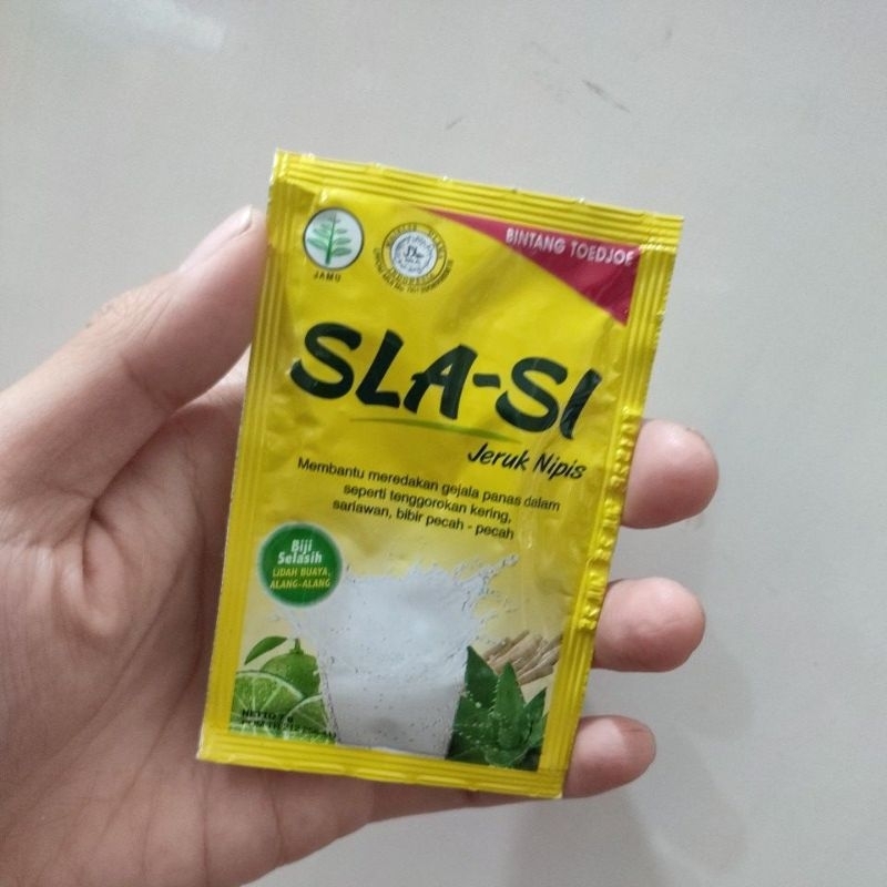 Jual SLASI SLA-SI jeruk nipis adem sari 1 sachet panas dalam sariawan ...