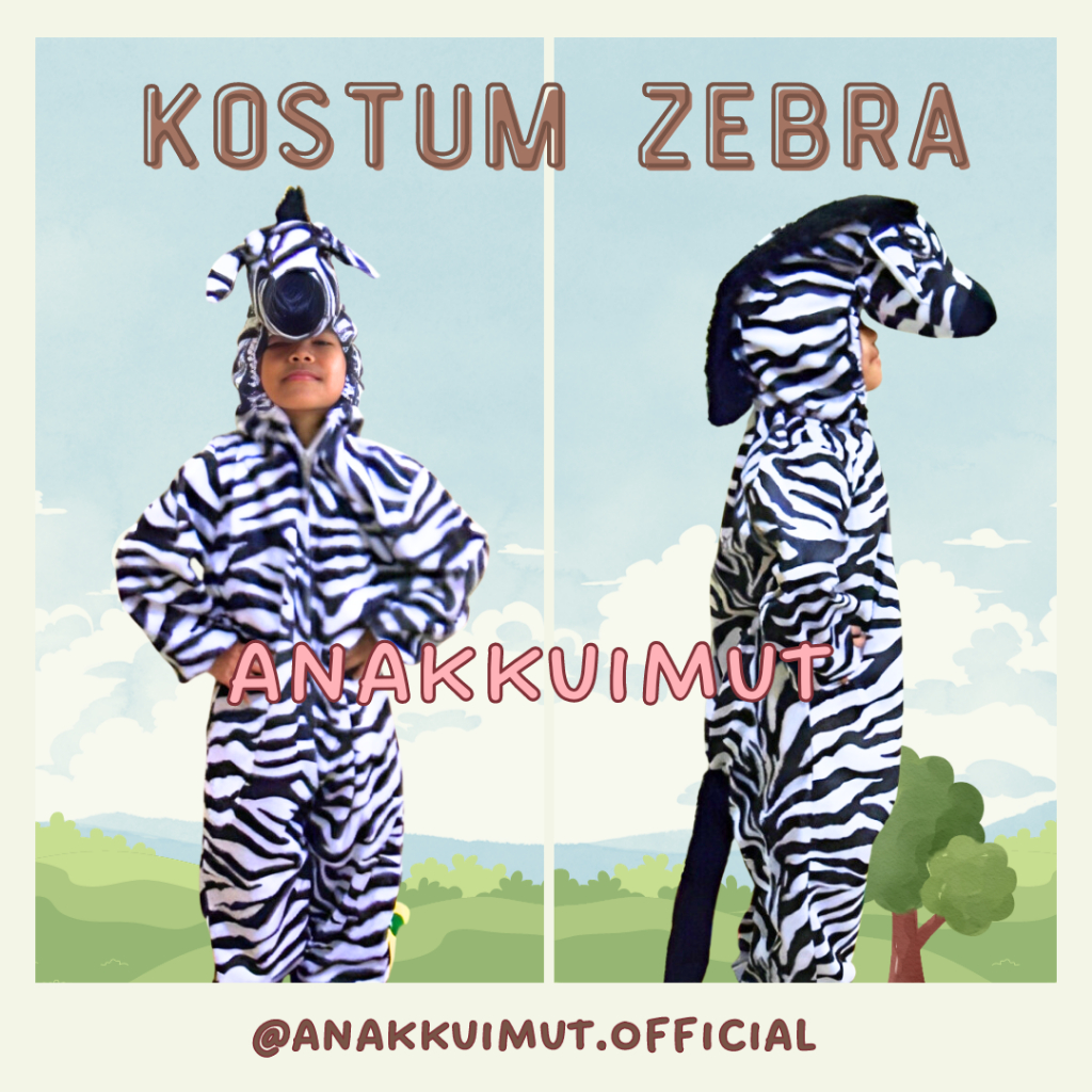 Jual [ANAKKUIMUT] KOSTUM ZEBRA ANAK - KOSTUM BINATANG ANAK - KOSTUM ...