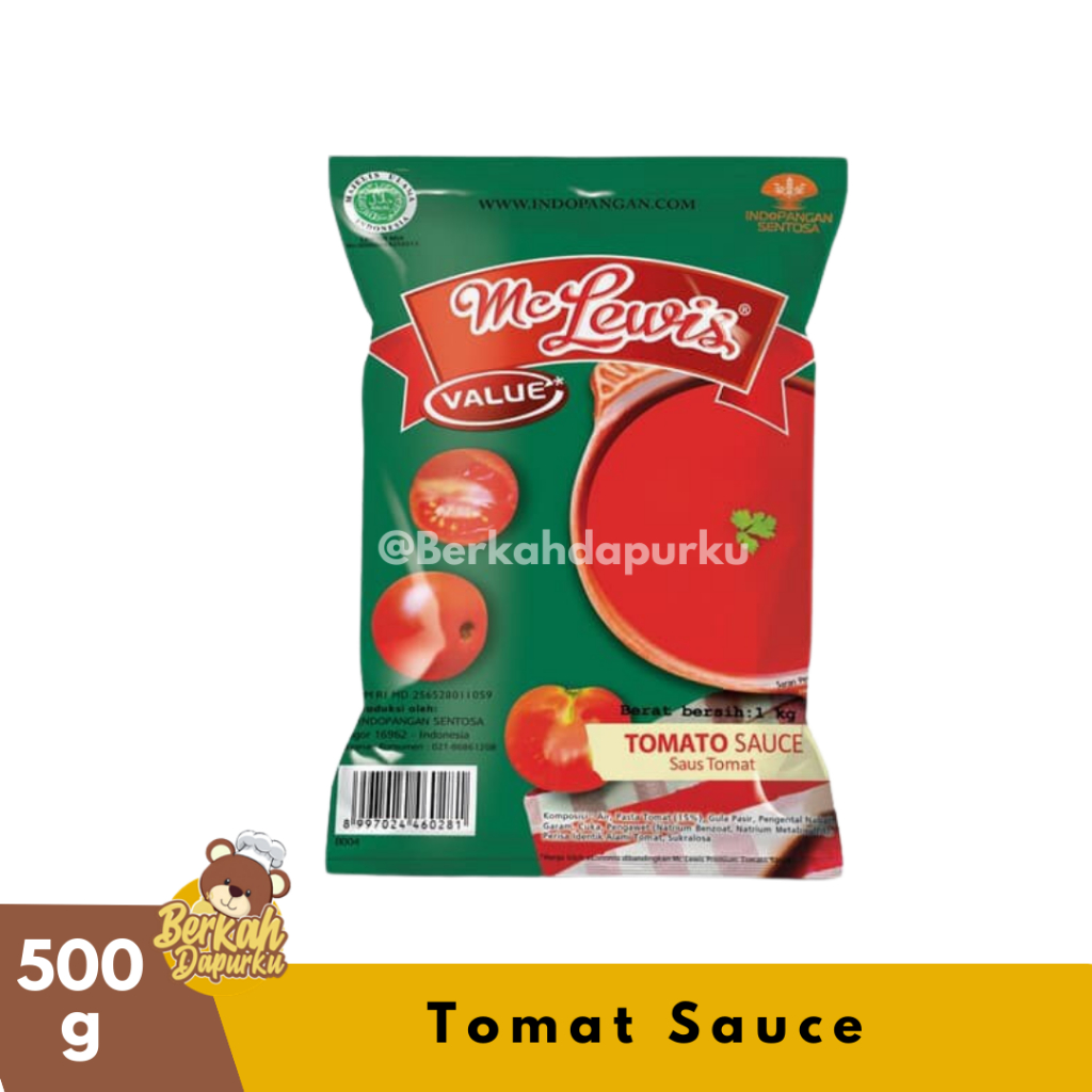 Jual Mc Lewis Tomato Sauce 500g Distributor Frozen & Dry Food | Shopee ...