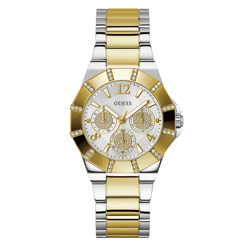 Jual GUESS Ladies Watch SUNRAY 2 Tone Gold - GW0616L2 | Shopee Indonesia