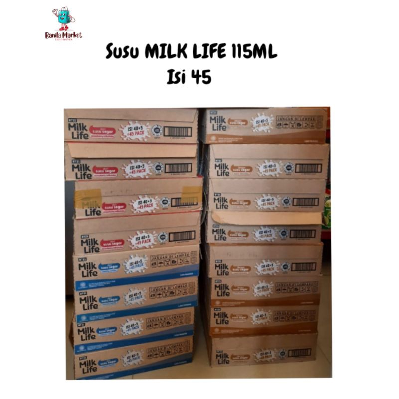 Jual Susu MILK LIFE 115ml edisi BT21 isi 45 pcs | Shopee Indonesia