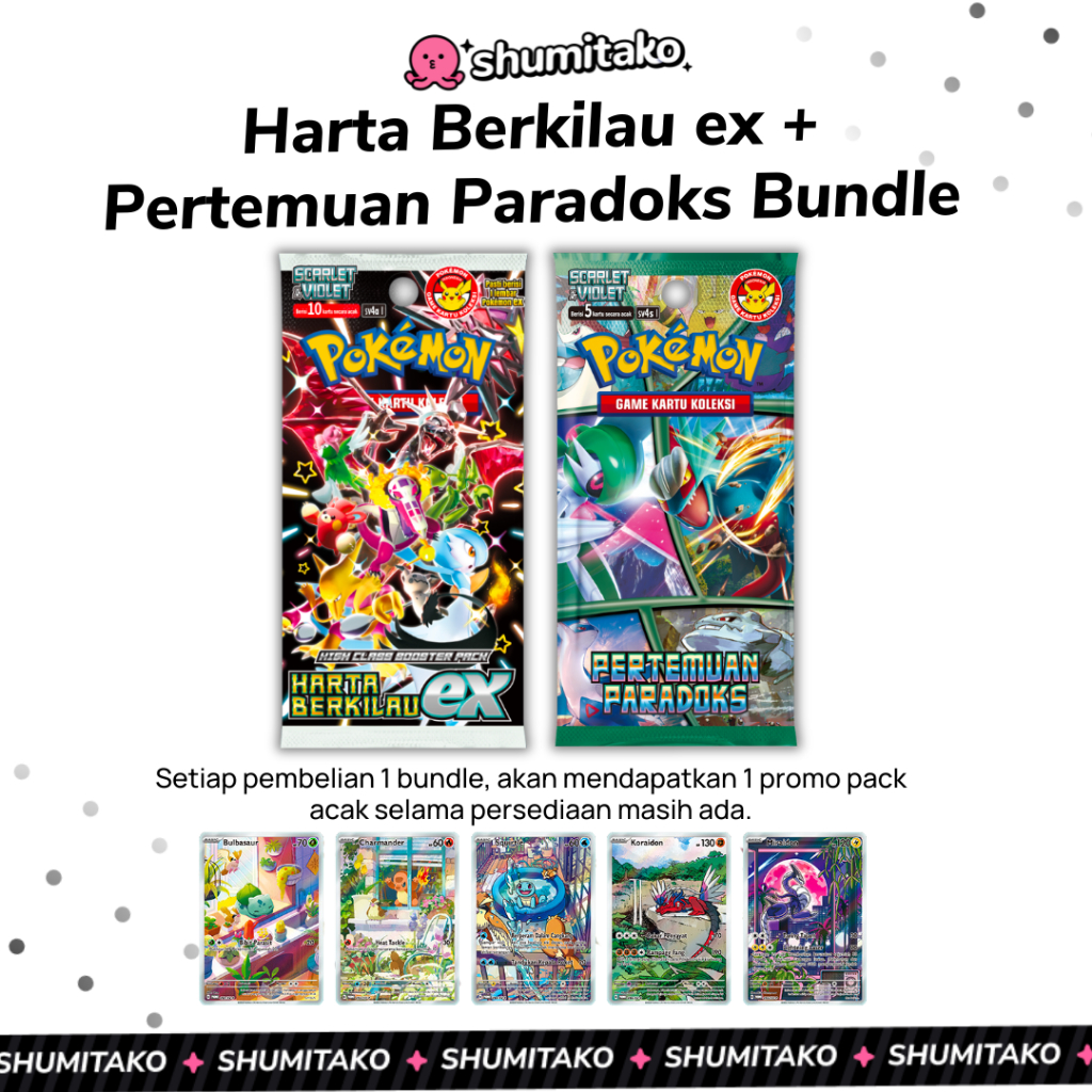 Jual Pokemon TCG Indonesia SV4a Harta Berkilau ex Booster Box Bundle | Shopee Indonesia