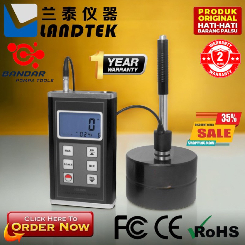 Jual Leeb Hardness Tester HM-6580 Ukur kekerasan besi Meter Gauge ...