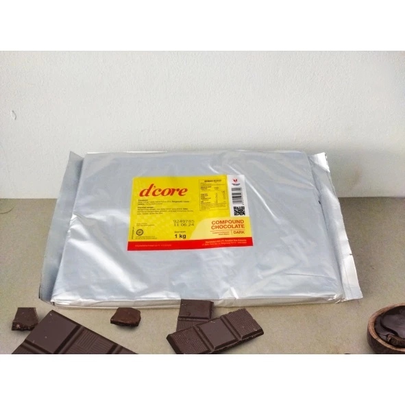 Jual d'Core dcore compound dark chocolate Coklat Batang 1kg | Shopee ...