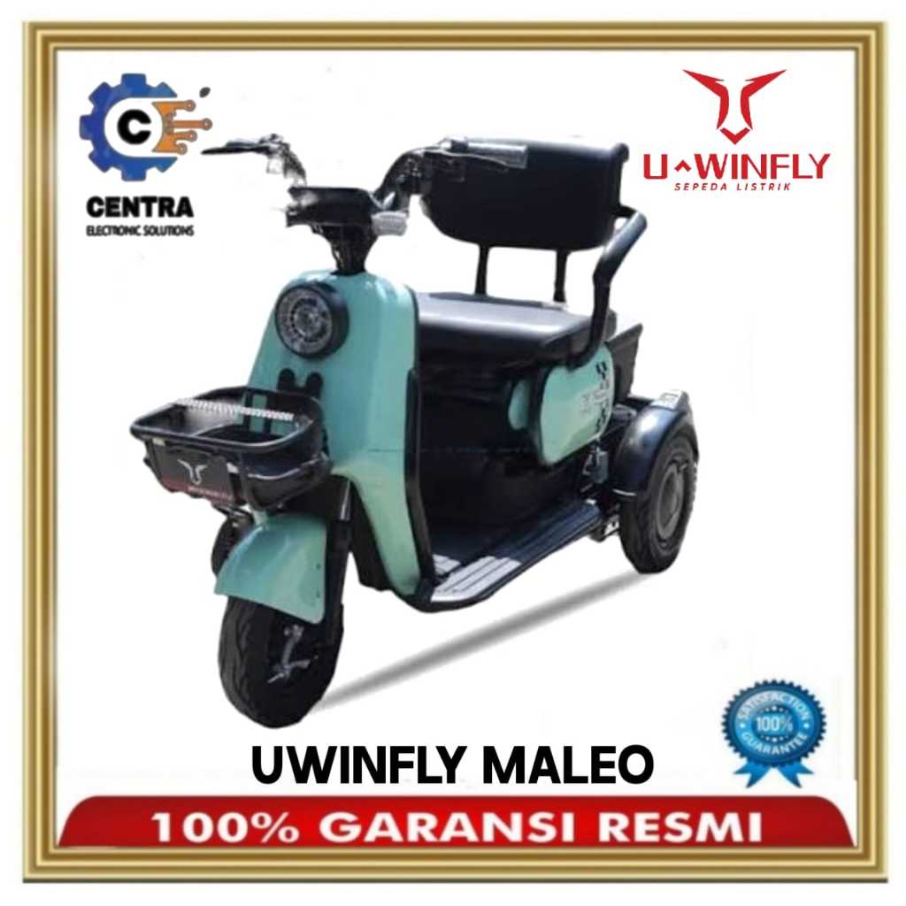 Jual Sepeda Motor Listrik UWINFLY MALEO Roda 3 Tiga 500 Watt Electric E ...