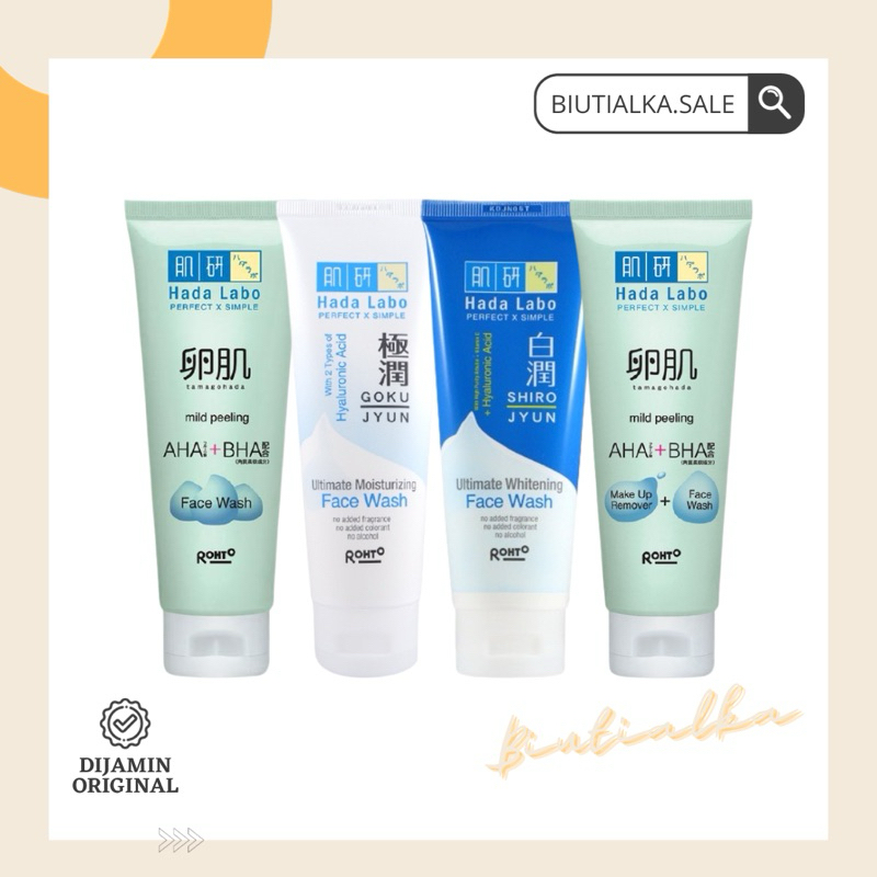 Jual HADALABO HADA LABO Face Wash Facial Foam Cleanser 100g 50g ...