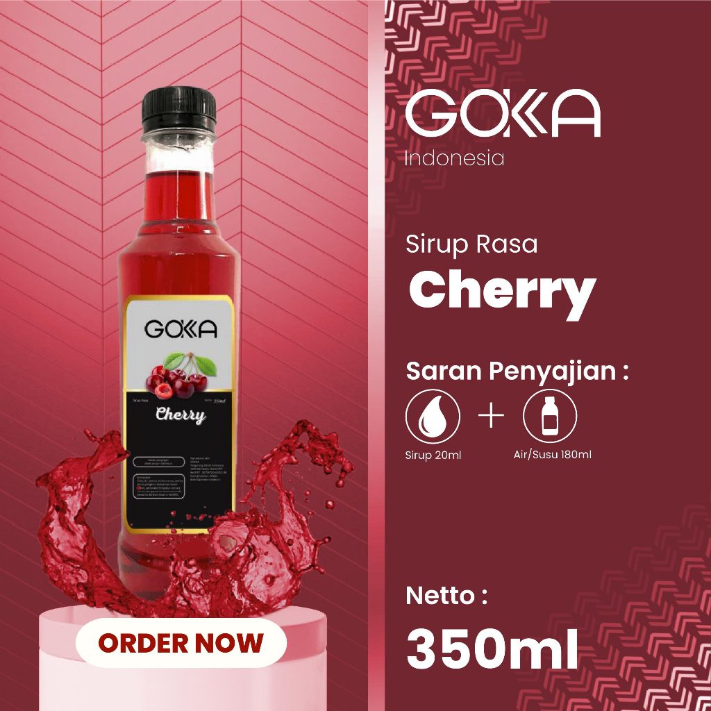 Jual Sirup Gokka Rasa Cherry / Gokka Syrup Cherry 350ml | Shopee Indonesia
