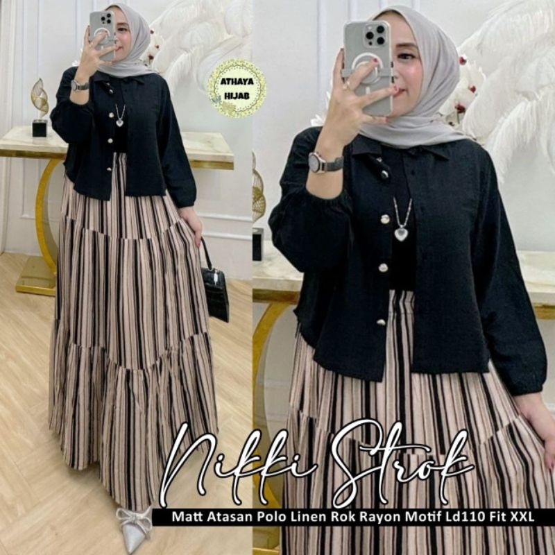 Jual NIKKI SET ROK original ATHAYA | Shopee Indonesia