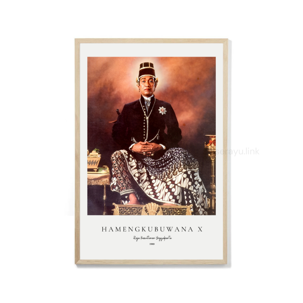 Jual Poster Lukisan Cetak " Sultan Hamengkubuwono X - Raja Keraton ...