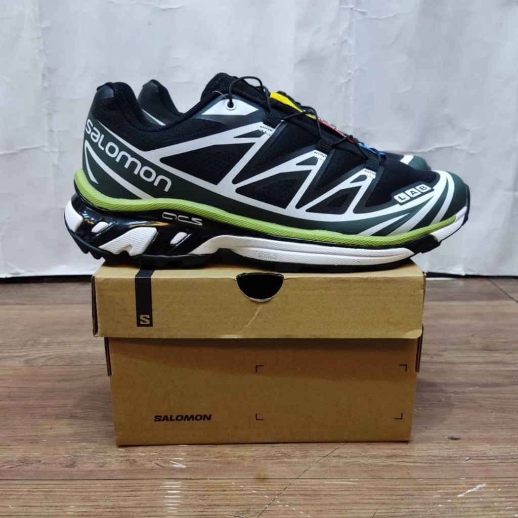Jual Salomon x lab xt6 black white green | Shopee Indonesia