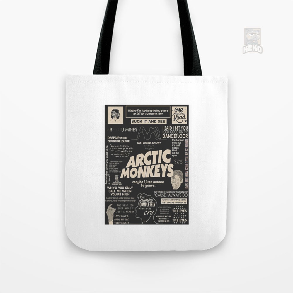 Jual Tote bag Kanvas Death Ramps Arctic Monkey | Shopee Indonesia